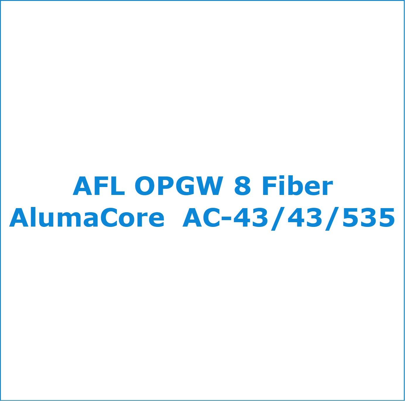 AFL OPGW 8 Fiber AlumaCore AC-43/43/535 - Proyectos de Ingeniería