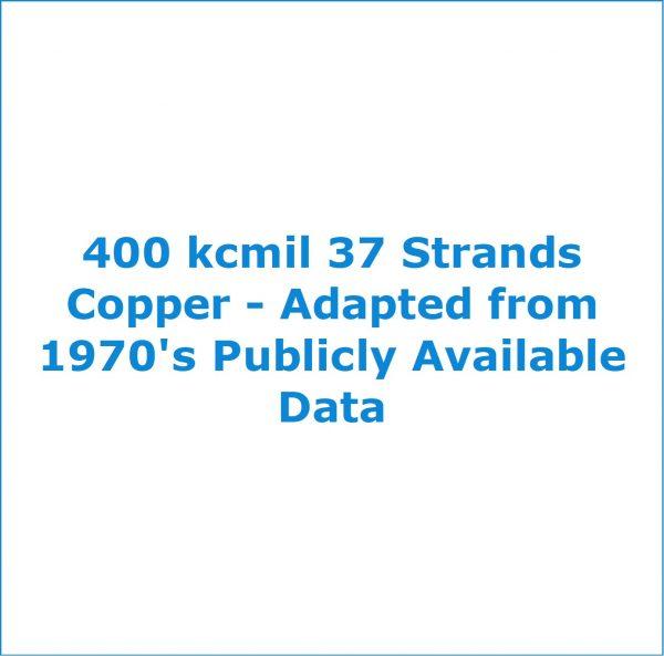 400 kcmil 37 Strands Copper | Proyectos de Ingeniería