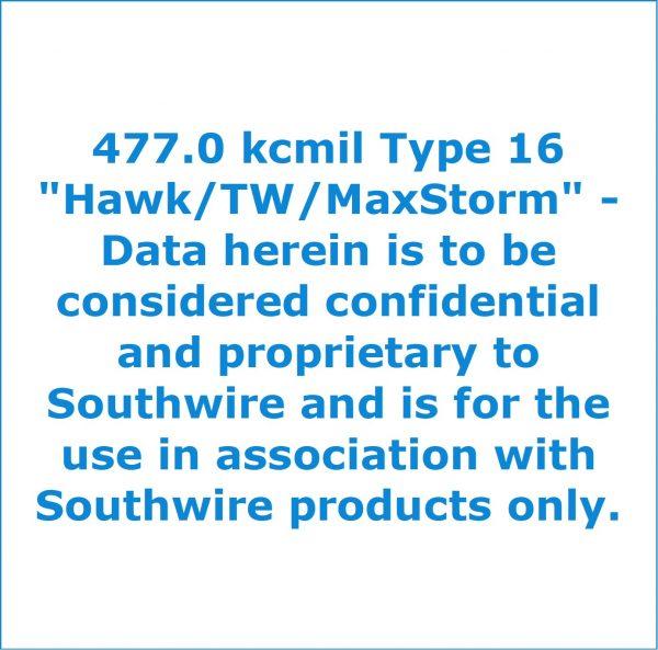 477.0 kcmil Type 16 "Hawk/TW/MaxStorm" | Proyectos de Ingeniería