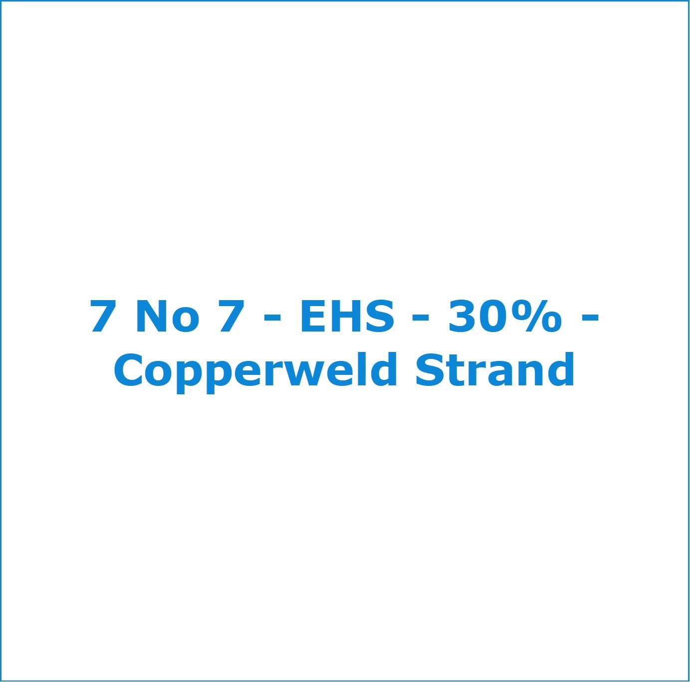 7 No 7 - EHS - 30% - Copperweld Strand - Proyectos de Ingeniería
