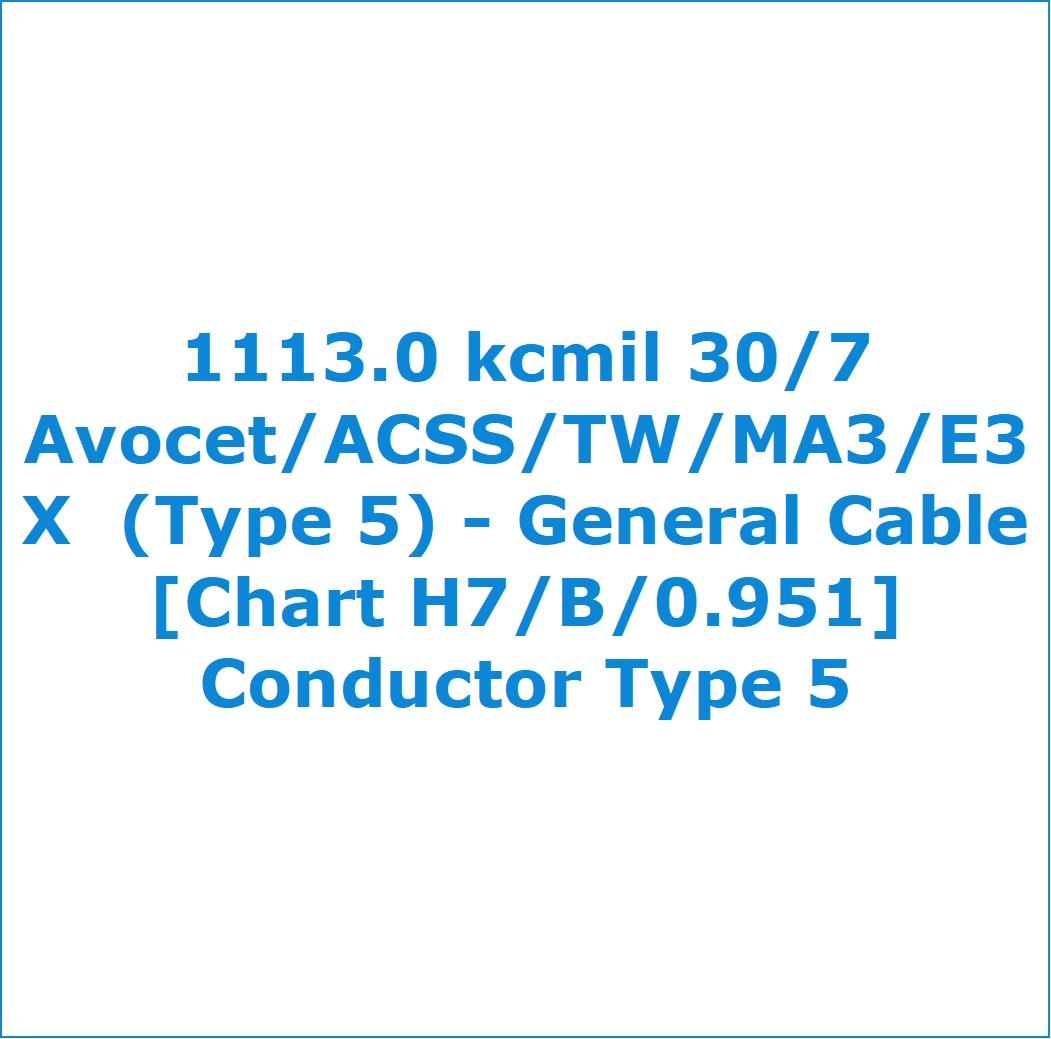 1113.0 kcmil 30/7 Avocet/ACSS/TW/MA3/E3X (Type 5) - General Cable ...