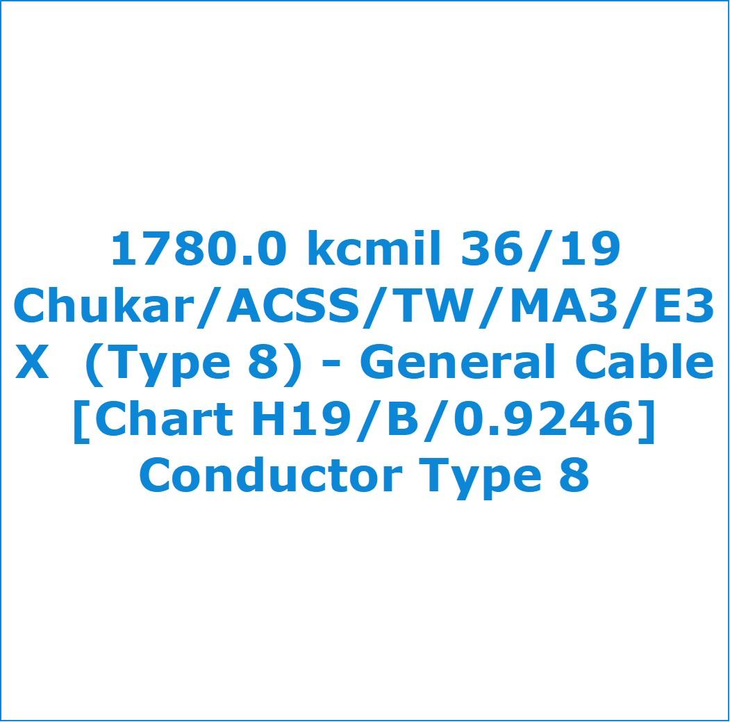 1780.0 kcmil 36/19 Chukar/ACSS/TW/MA3/E3X (Type 8) - General Cable ...