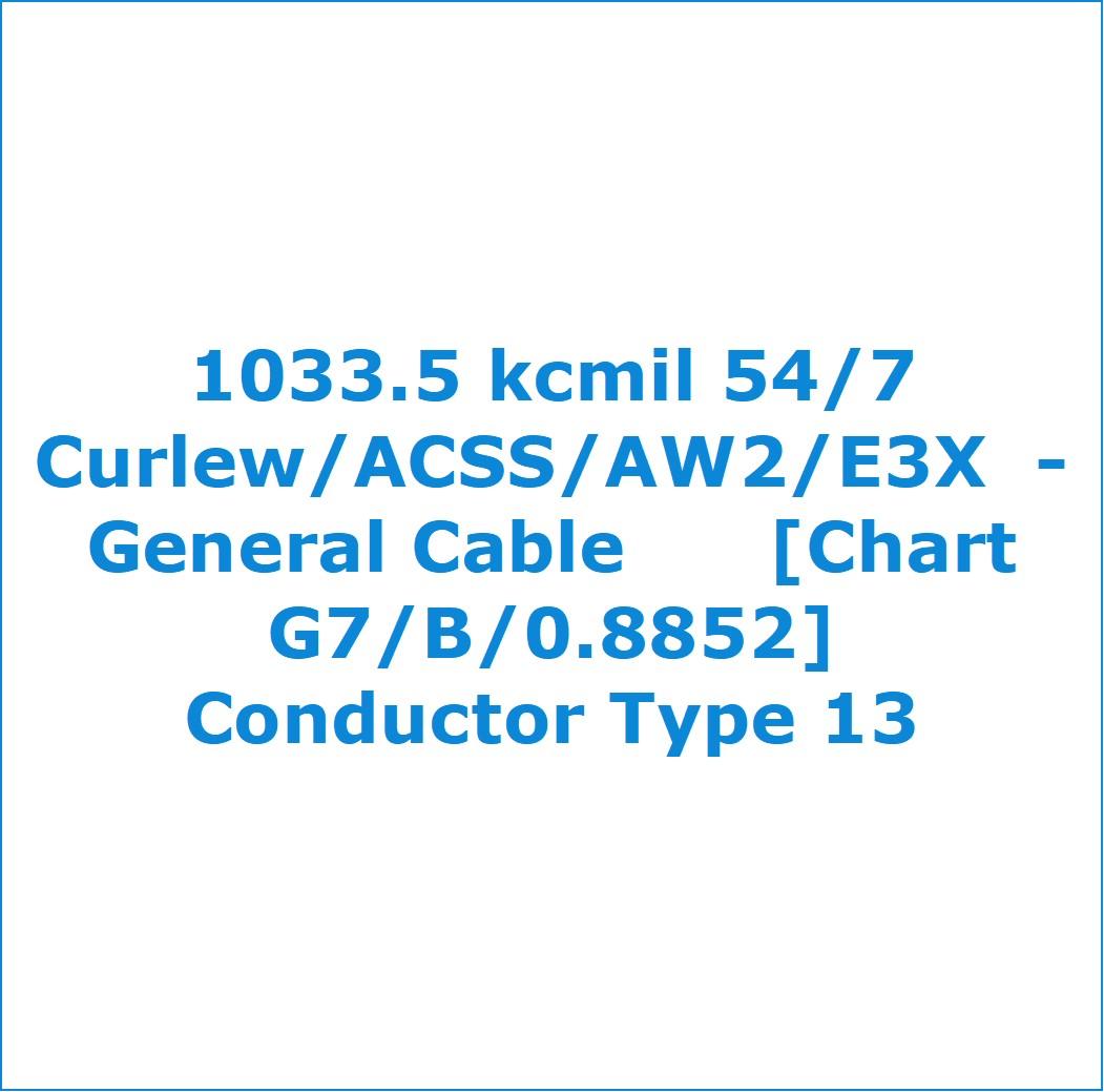 1351.5 kcmil 45/7 Dipper/ACSS/AW2/E3X - General Cable [Chart G7/B/0. ...