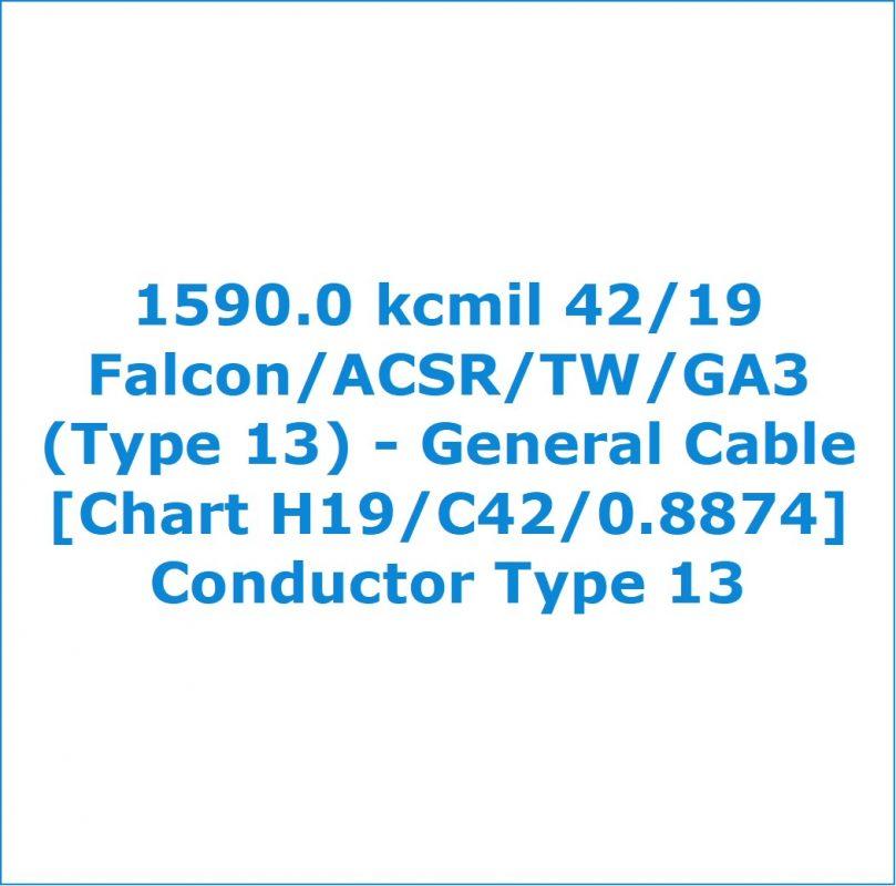 1590.0 kcmil 42/19 Falcon/ACSR/TW/GA3 (Type 13) - General Cable [Chart ...
