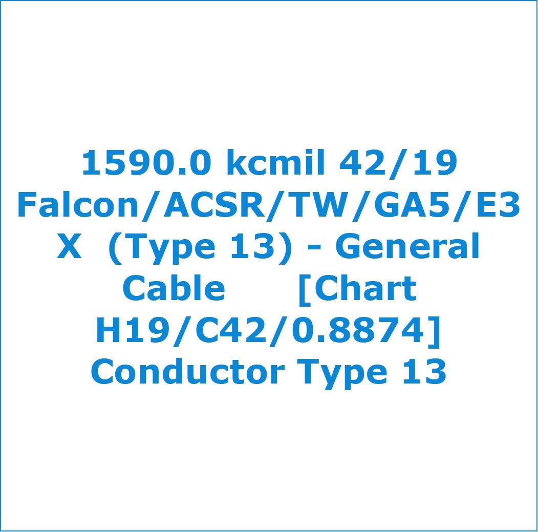 1590.0 kcmil 42/19 Falcon/ACSR/TW/GA5/E3X (Type 13) - General Cable ...