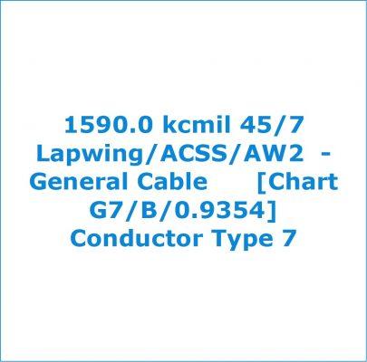 1590.0 kcmil 45/7 Lapwing/ACSS/AW2 - General Cable [Chart G7/B/0.9354 ...