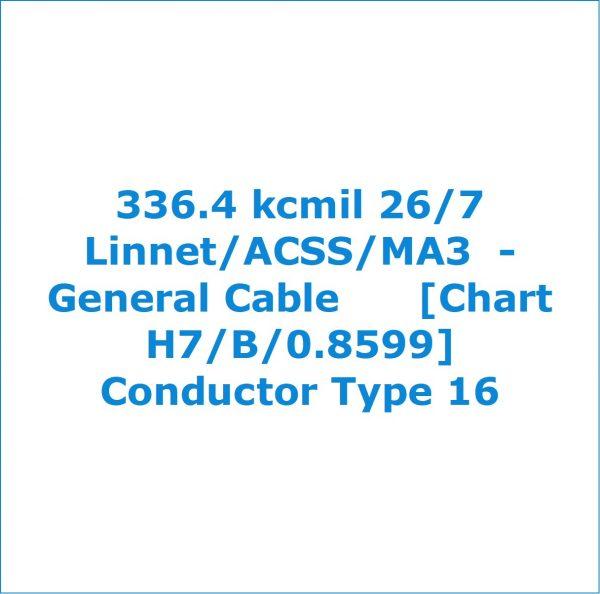 336.4 kcmil 26/7 Linnet/ACSS/MA3 - General Cable [Chart H7/B/0.8599 ...