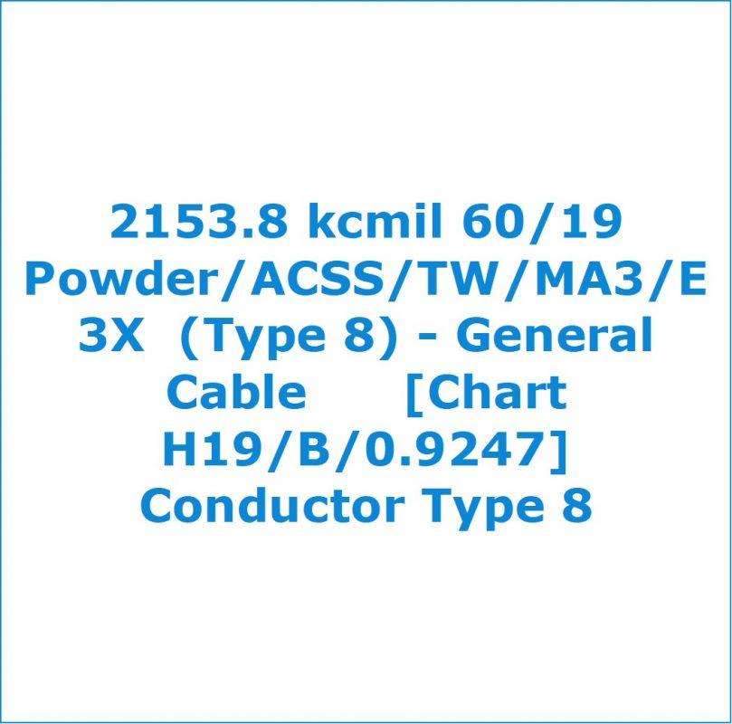 2153.8 kcmil 60/19 Powder/ACSS/TW/MA3/E3X (Type 8) - General Cable ...