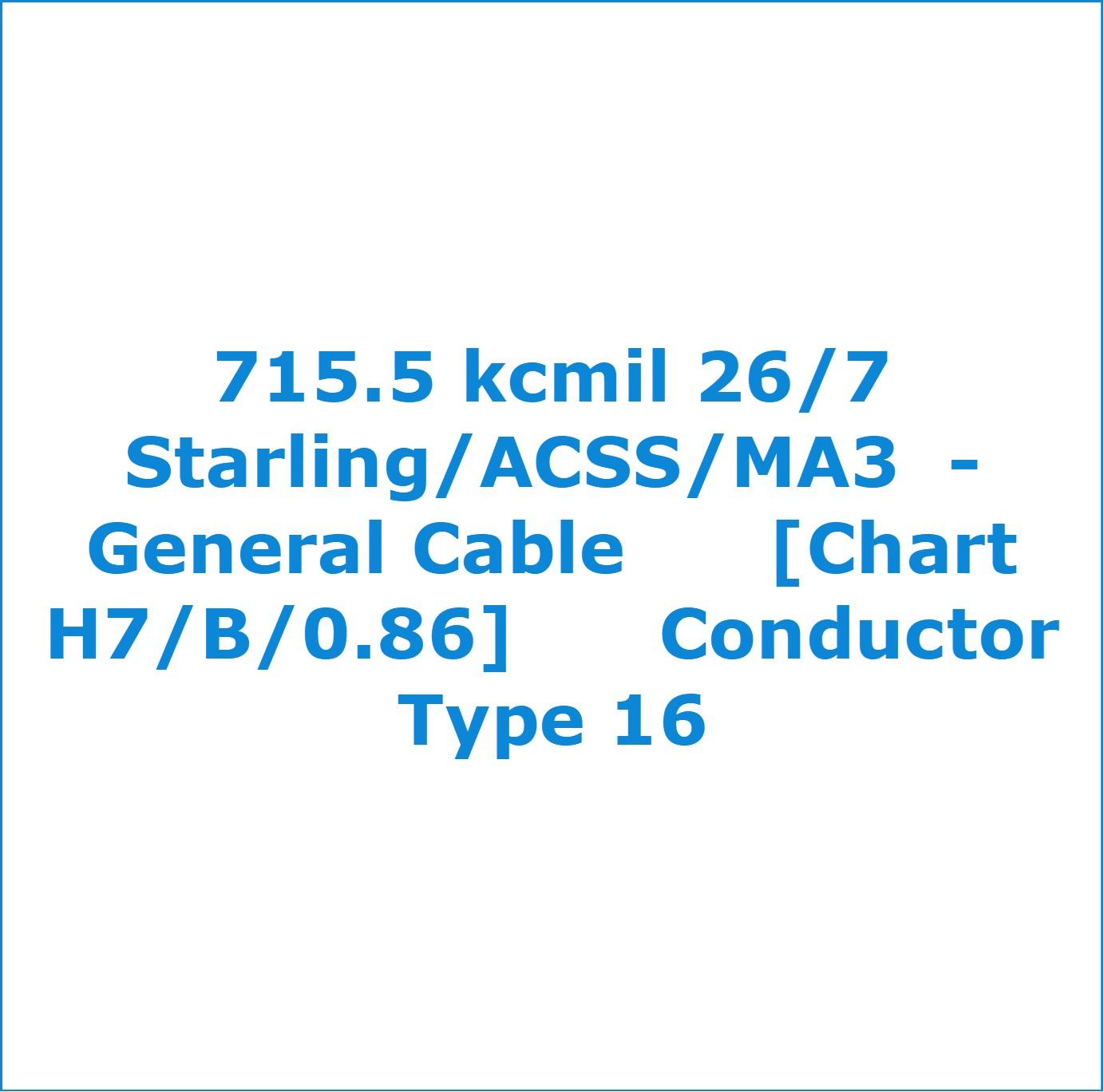 715.5 kcmil 26/7 Starling/ACSS/MA3 - General Cable [Chart H7/B/0.86 ...