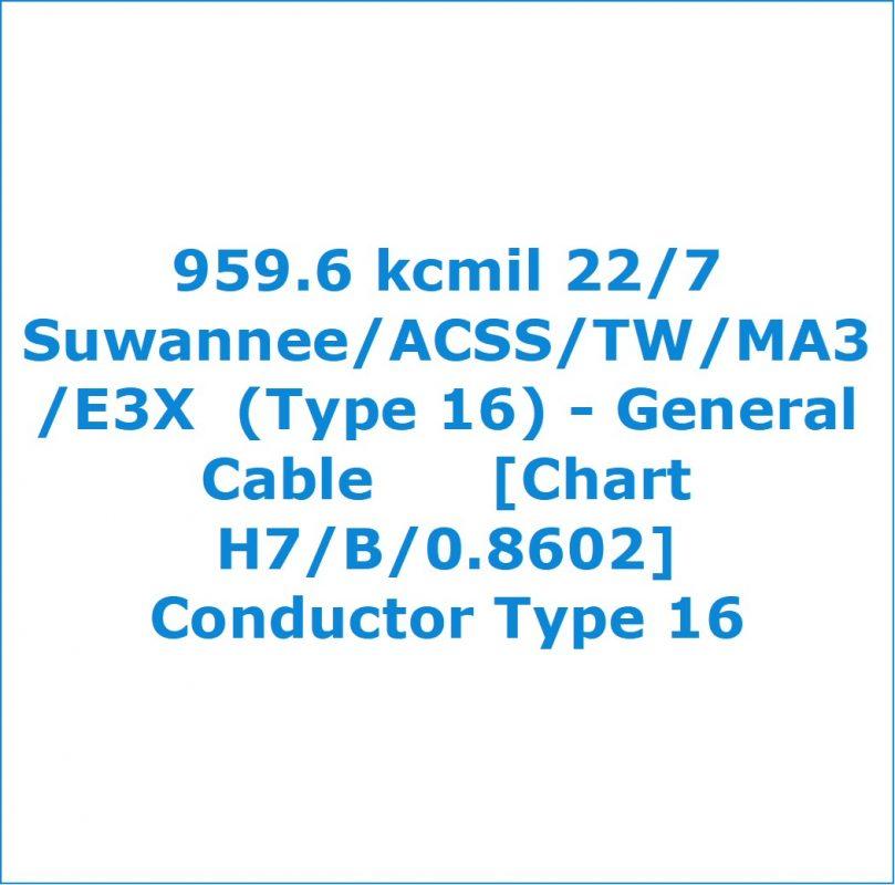 959.6 kcmil 22/7 Suwannee/ACSS/TW/MA3/E3X (Type 16) - General Cable ...
