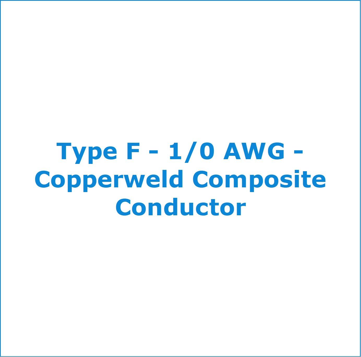 Type F - 1/0 AWG - Copperweld Composite Conductor | Proyectos de Ingeniería