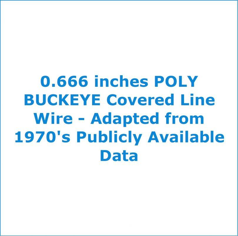 0.666 inches POLY BUCKEYE Covered Line Wire | Proyectos de Ingeniería