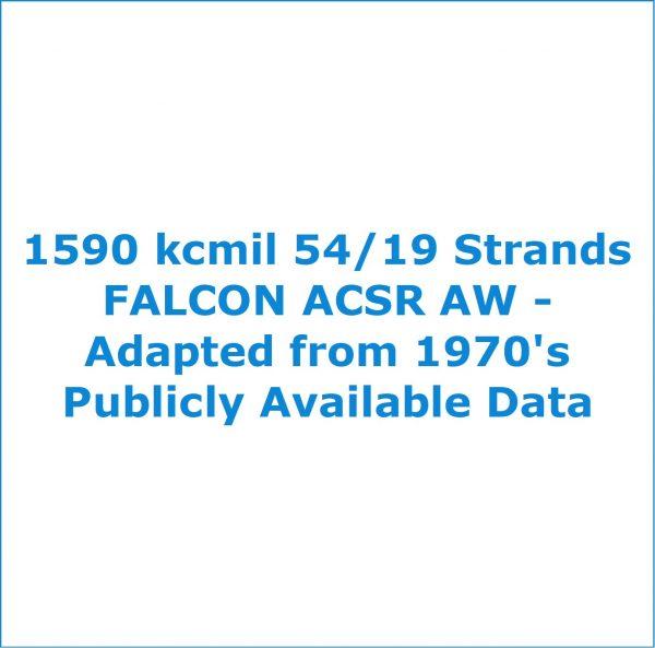 1590 kcmil 54/19 Strands FALCON ACSR AW - Proyectos de Ingeniería