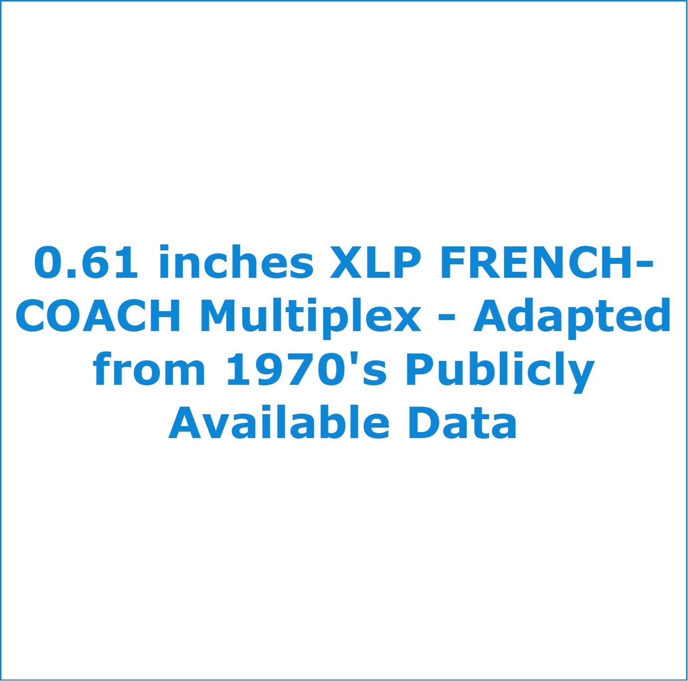 0.61 inches XLP FRENCH-COACH Multiplex | Proyectos de Ingeniería
