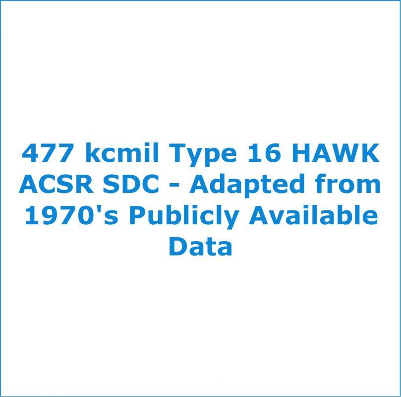 477 kcmil Type 16 HAWK ACSR SDC - Proyectos de Ingeniería