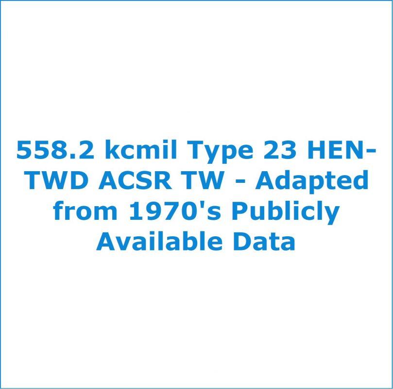 397.5 kcmil Type 16 IBIS-TW ACSR TW - Proyectos de Ingeniería