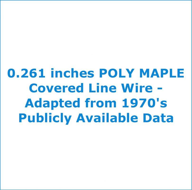 0.261 inches POLY MAPLE Covered Line Wire | Proyectos de Ingeniería