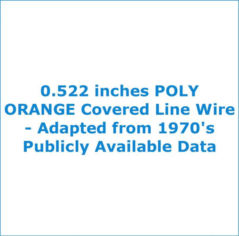 0.522 inches POLY ORANGE Covered Line Wire | TRLI