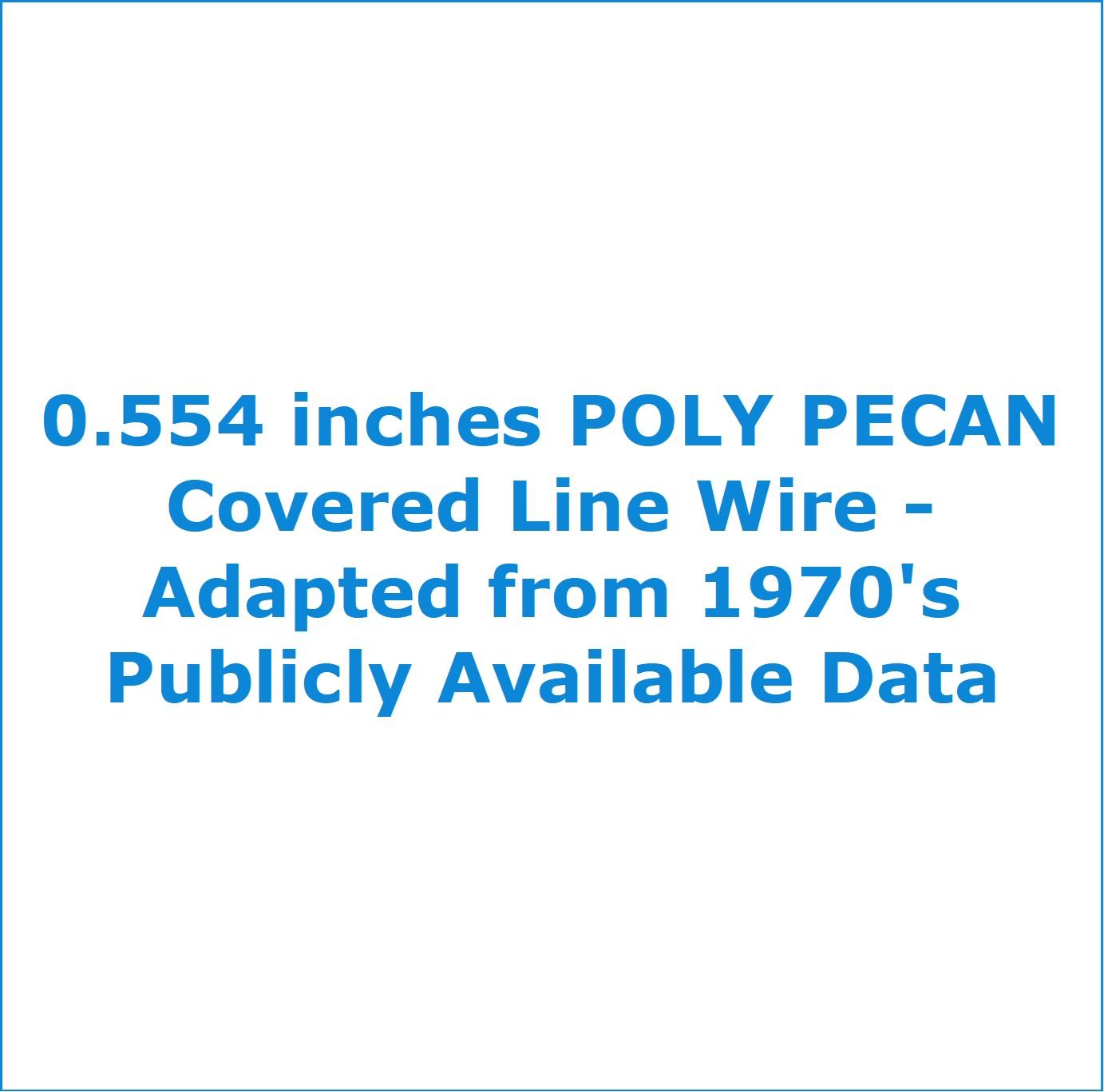0.554 inches POLY PECAN Covered Line Wire | Proyectos de Ingeniería