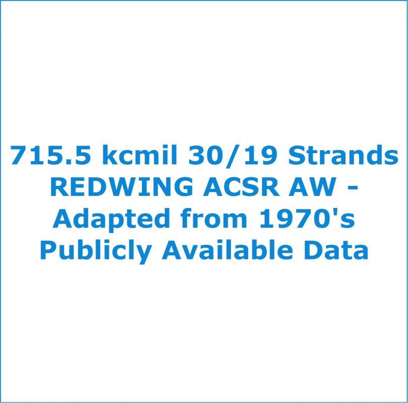 1 /O AWG 6/1 Strands RAVEN ACSR AW - Proyectos de Ingeniería